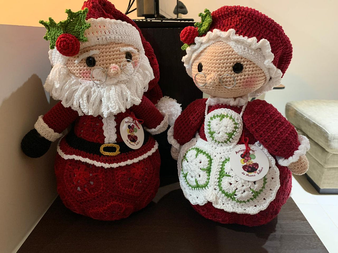 PAREJA DE SANTA Y MARY CLAUS (INSTRUCTIVO) – Amigurumis de Mamá Gallina
